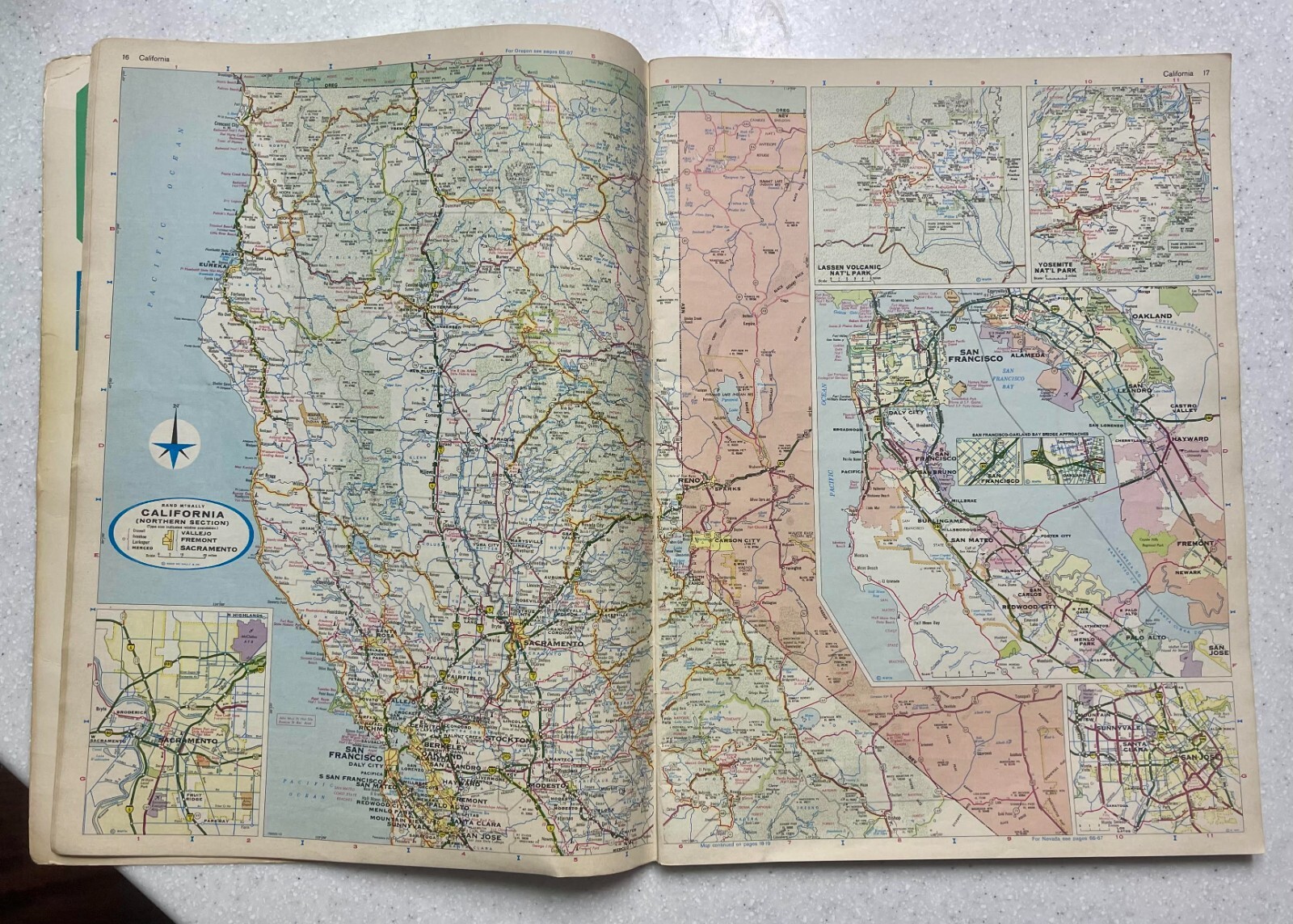 1975 Rand McNally Road Atlas Vintage 51st Annual Edition USA Canada ...