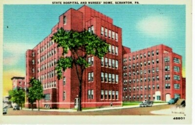 VINTAGE - STATE HOSPITAL and NURSES HOME - SCRANTON PA POST CARD | eBay