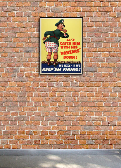 “Panzers Down” Vintage Style 1943 Propoganda WW2 Poster - 18x24 | eBay