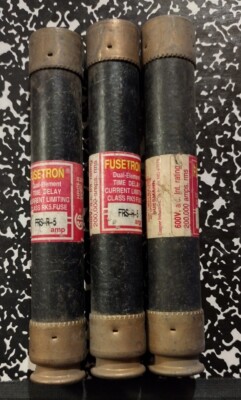 (lot of 3) FRS-R-5 Bussmann 5A 600V Electrical Fuse | eBay