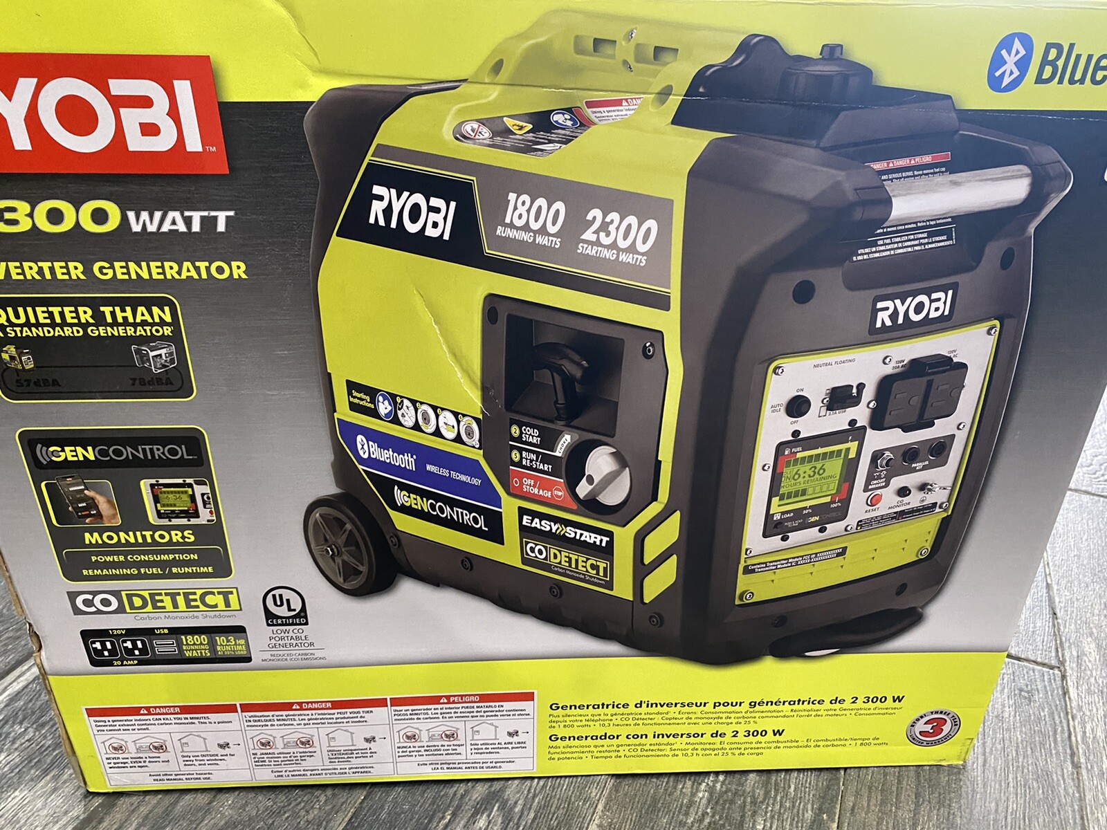 NEW Ryobi 2300 Watt Digital Inverter Generator Portable SUPER QUIET ...