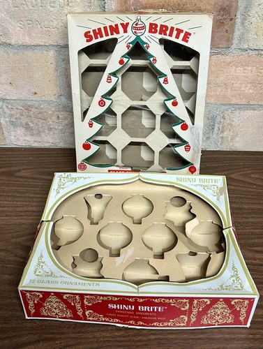 VTG SET SHINY BRITE ORNAMENT EMPTY BOXES *Read Full Description | eBay