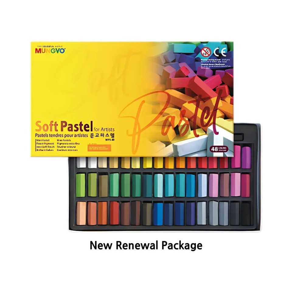 48 Color Artist Chalk Pastels Soft Pastel Set Art Supplies Painting Non ...
