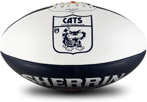 Sherrin Geelong Cats AFL Club Leather Football Size 5 for sale online ...