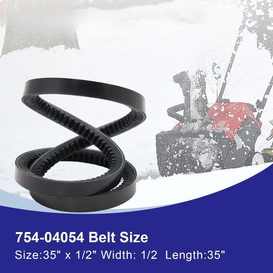 Cogged Snowblower Auger belt 754-04050A 954-04050A Troybilt 2 stage | eBay