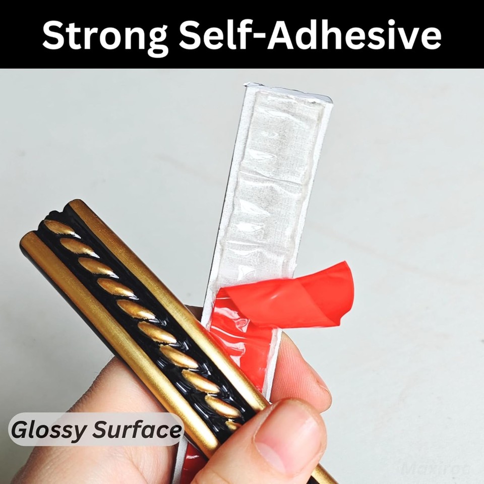 Peel and Stick Molding Trim Self Adhesive Flexible Wall Trim Crown ...