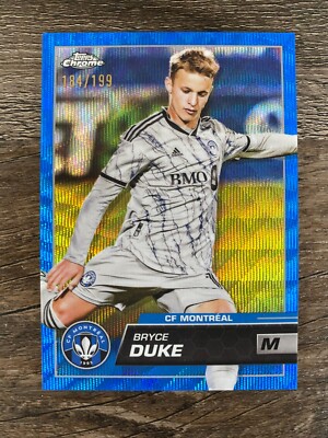 Bryce Duke #159 2023 Topps Chrome MLS Blue Wave Refractor /199 CF ...