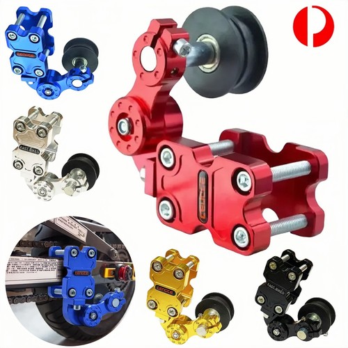 Universal Motorcycle Chain Tensioner Adjuster Aluminum Chopper ATV Dirt ...