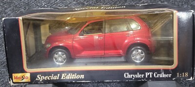 Chrysler PT Cruiser 1:18 Scale Die-Cast Model Car Maroon Maisto Special ...