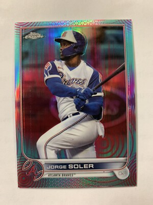 Jorge Soler 2022 Topps Chrome Sonic Aqua/Pink Sonic Refractor /199 #189 ...