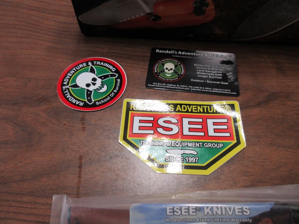 Esee Authentic Model 4HM Black Powder Blade Micarta Handle Fixed Blade ...
