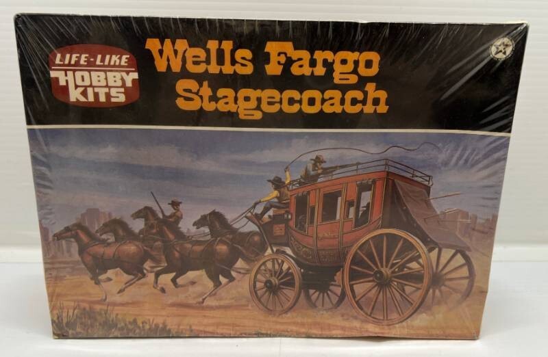 Vintage Life-Like Wells Fargo Stagecoach Model Kit #09682 for sale ...