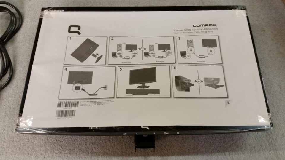 HP/Compaq S1922 18.5" Widescreen LCD Monitor Display | eBay