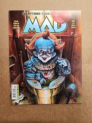 MAD MAGAZINE #10 ~~ DECEMBER 2019 - PENNYWISE CLOWN - IT COVER. M3 | eBay