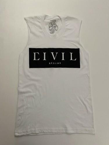 Civil Regime Men’s White Graphic Tank Top Size M | eBay