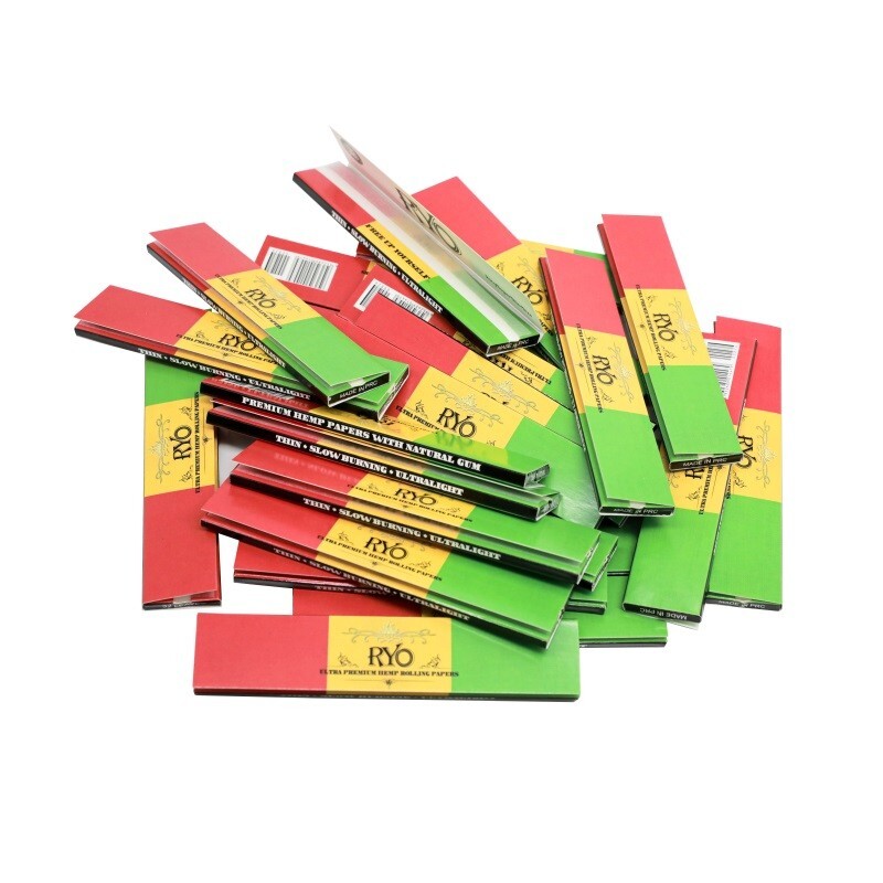 25 Packs RYO Hemp Rolling Papers King Size Super Slim 108mm Full Box ...