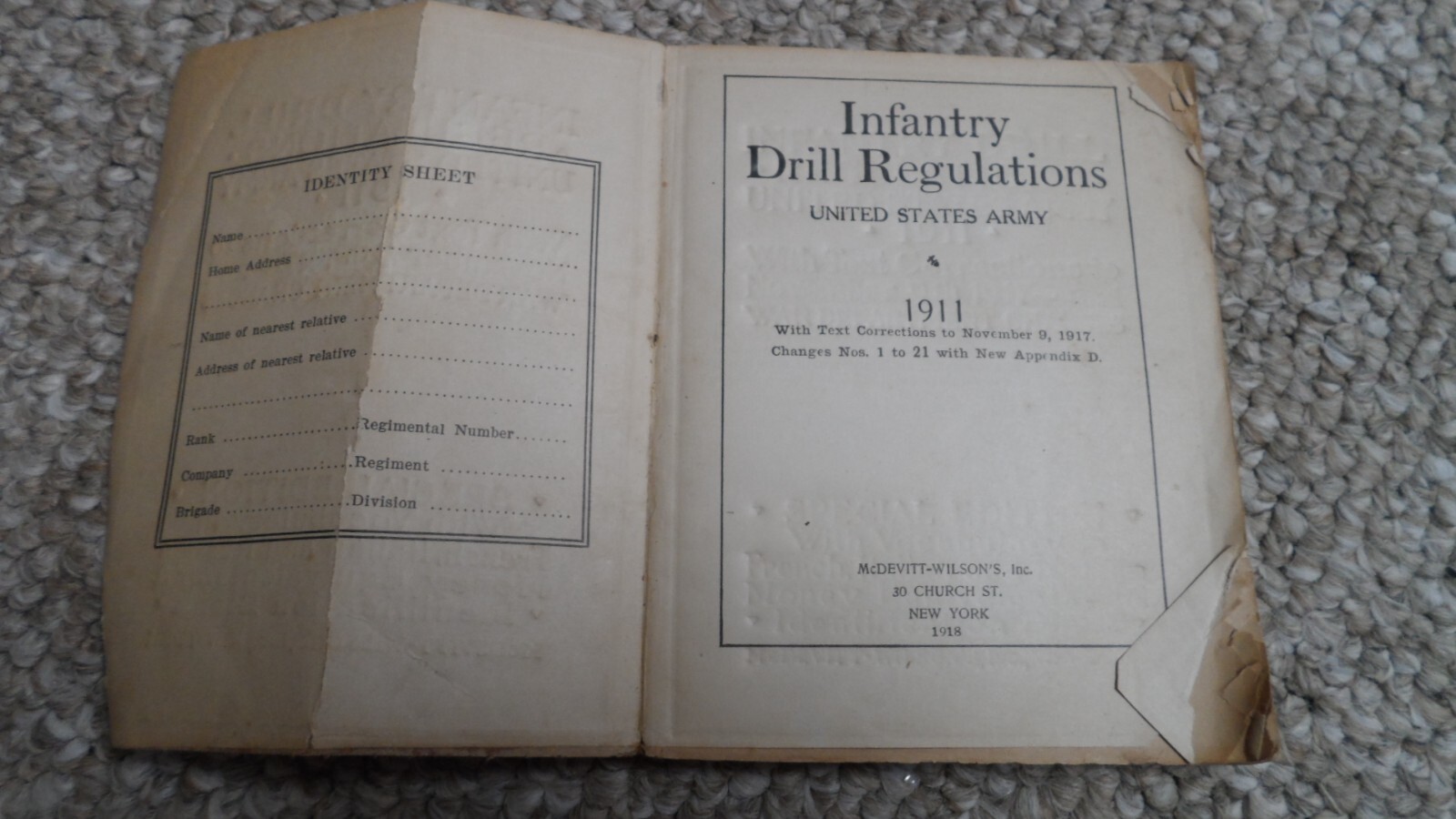 United States Army Infantry Drill Regulations. 1911 Softcover Book | eBay