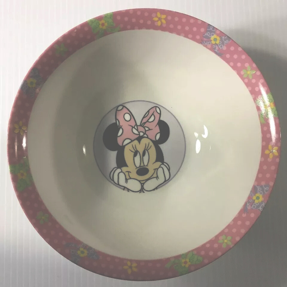 Disney Minnie Mouse Porcelain Bowl 6 3/4” Diameter 3” Deep New Vintage ...