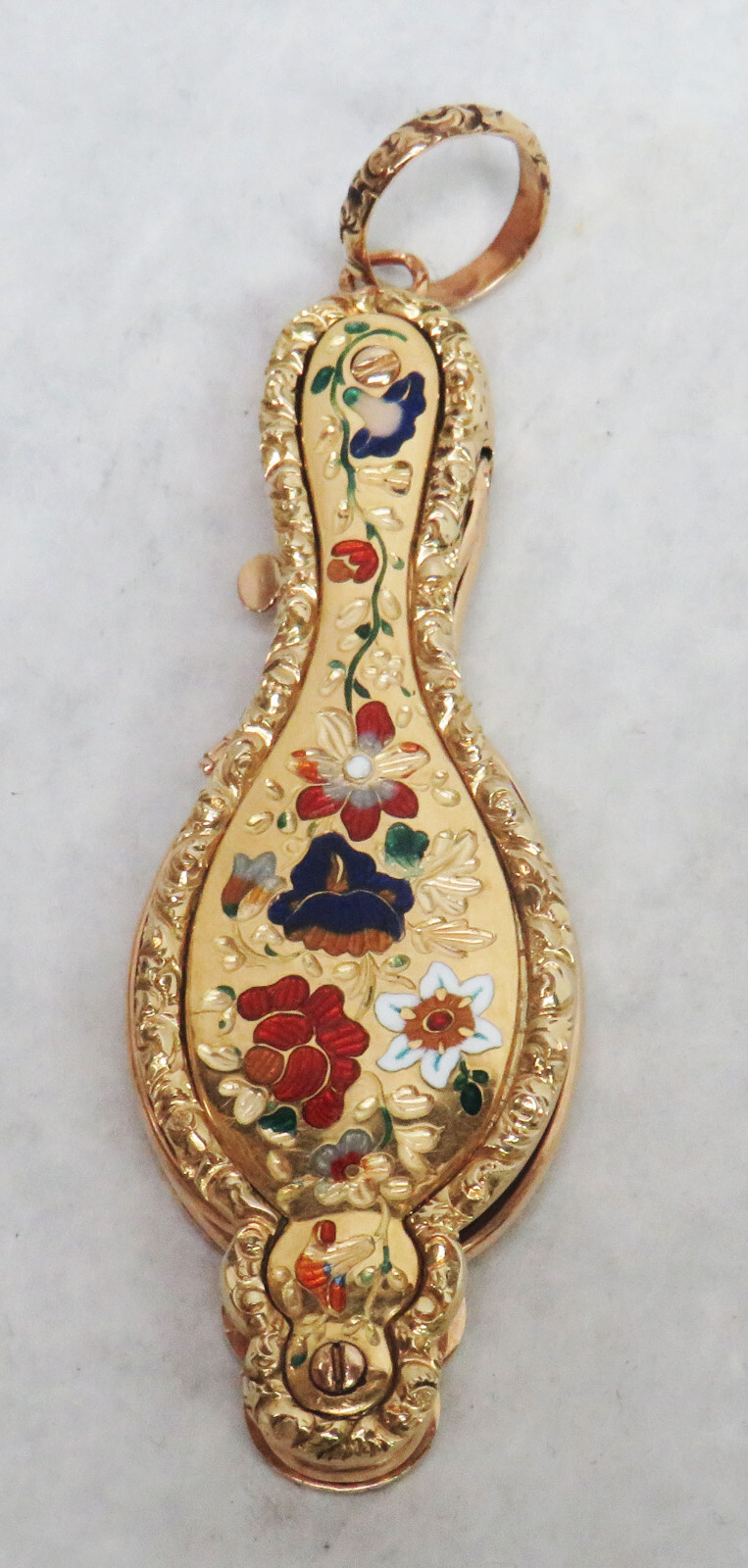 VINTAGE RUSSIAN HALLMARK 14K (56) GOLD & ENAMEL LORGNETTE | eBay