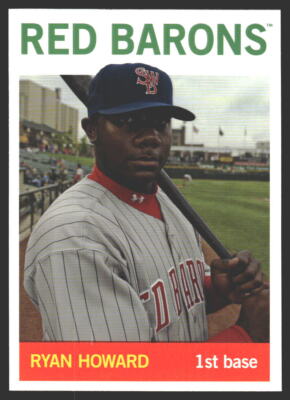Ryan Howard #MILB-12 2021 Topps Pro Debut MiLB Legends Red Barons | eBay