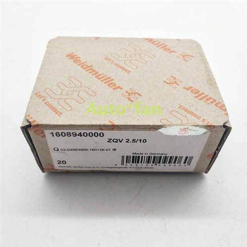20 pcs/box For Weidmuller ZQV 2.5/10 plug-in cross-connector ZQV2.5 ...