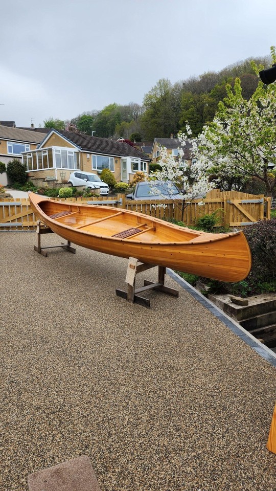 Hand-made pine Canadian canoe | eBay UK