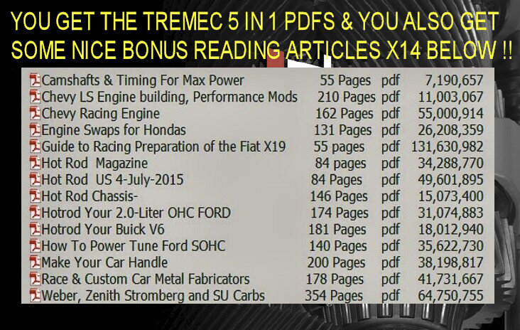 Tremec TKO, T5, T56, TR3550, TR3650, Transmission Service Manuals Computer CD | eBay