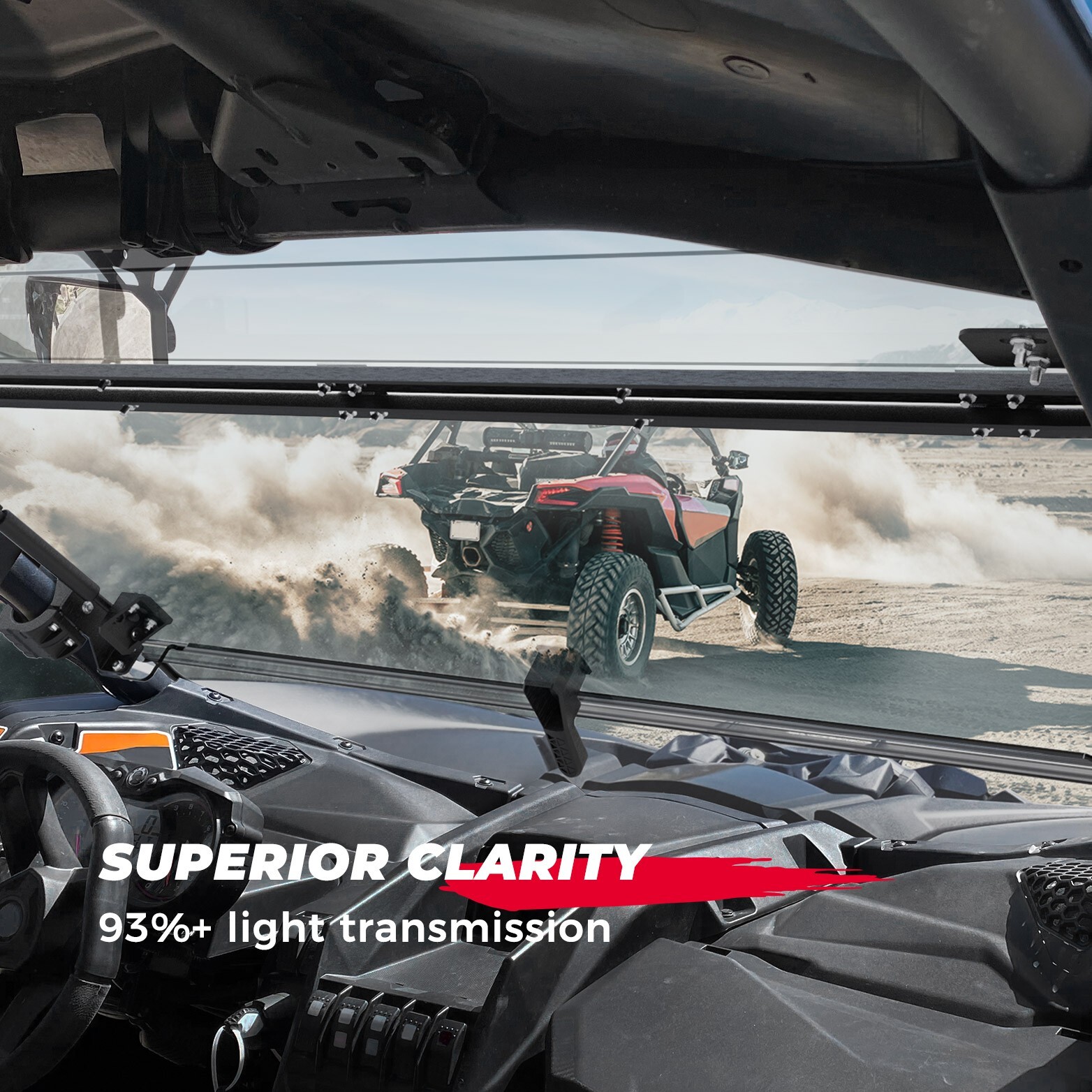 For Can-Am Maverick X3 Front Flip Windshield 3-IN-1 Scratch Resistant ...