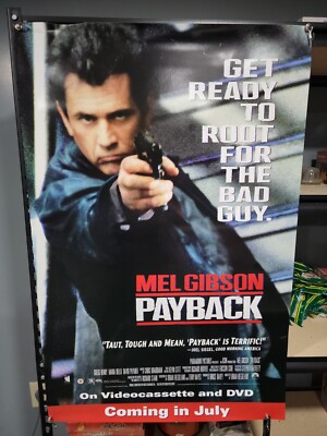Payback, Mel Gibson, Movie Poster, 1999, 27x40 | eBay