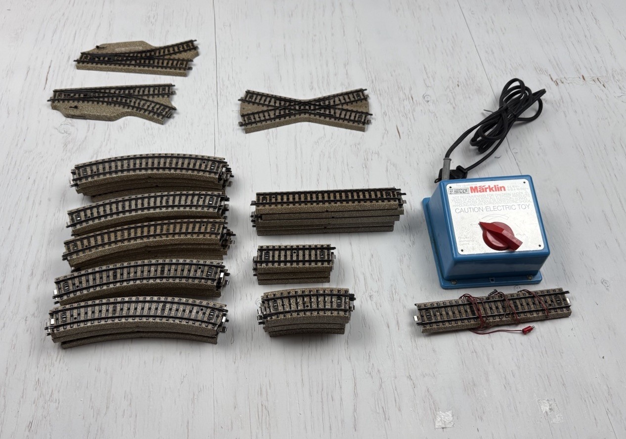 MARKLIN LOT HO scale Train Track Vintage 7" Toy Hobby Germany With ...