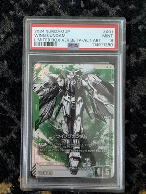 Gundam Card Game Limited Box Ver.β ST02-001 LR+ Wing Gundam Japanese PSA 9 | eBay