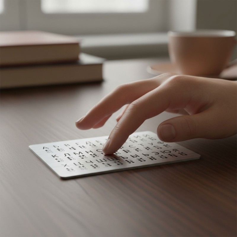 Russian Braille Letter Number Learning Board with Raised Dots For ...