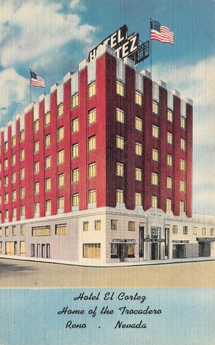 Reno, NV Nevada HOTEL EL CORTEZ Beauty Salon~Coffee Shop~Tracadero ...