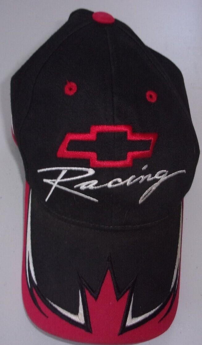 Chevrolet Racing Nascar Baseball Cap Hat Black Red Ad… - Gem