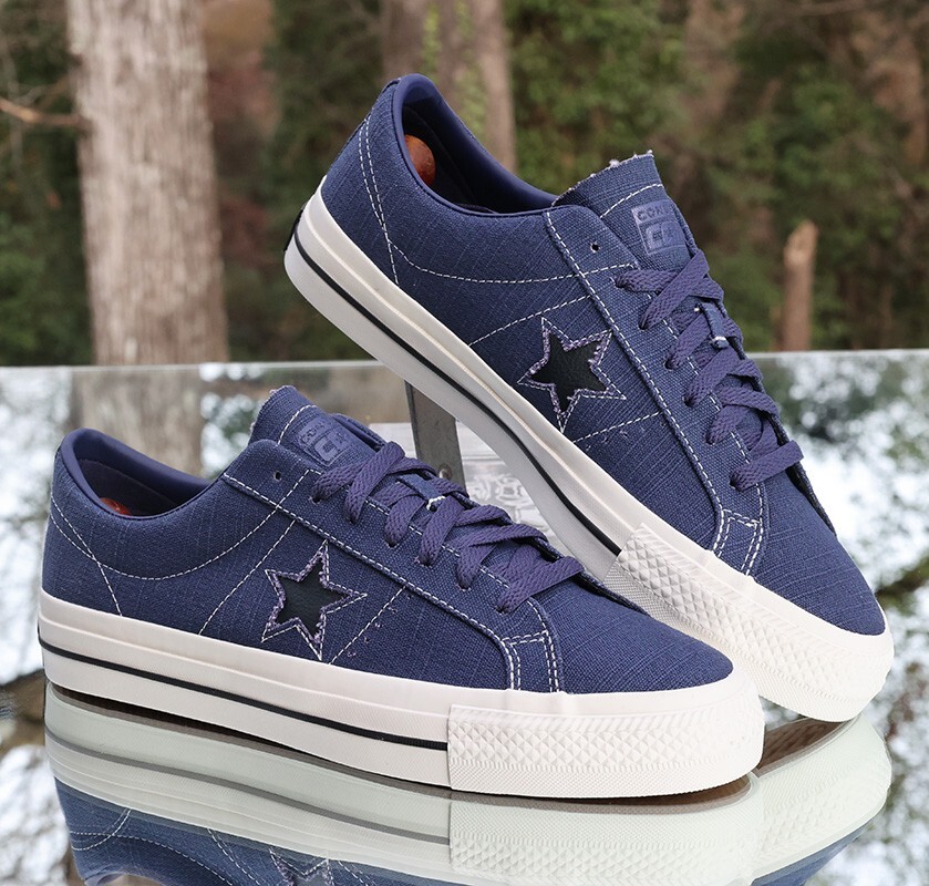 Converse Cons One Star Pro Navy Blue Men’s Size 11 Black White Custom ...