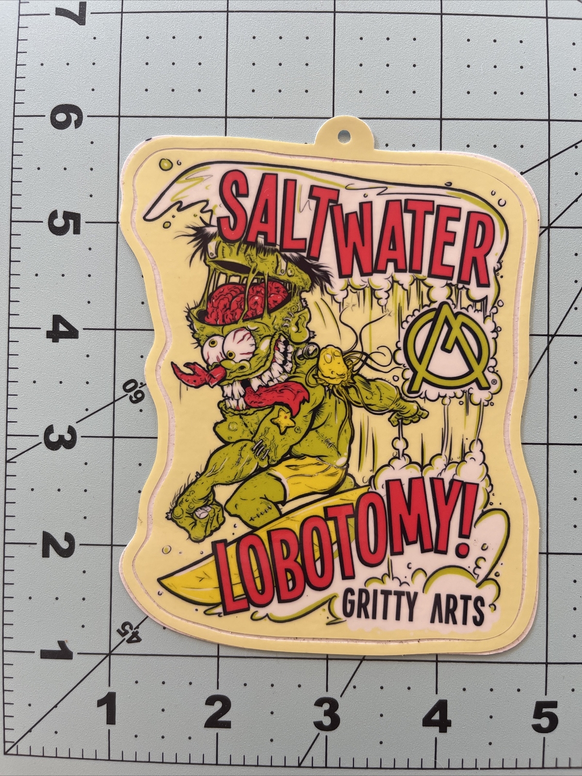 SALTWATER LOBOTOMY! Gritty Arts “Surfing Sticker / Decal | eBay