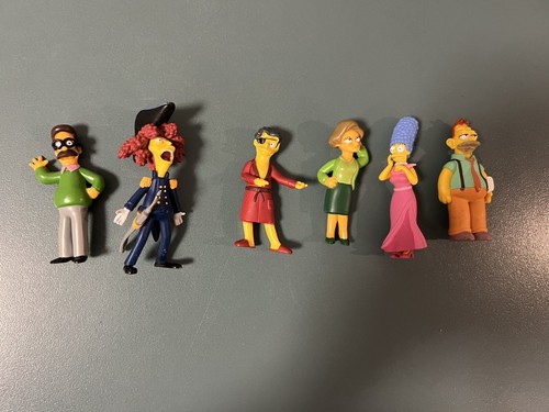 The Simpsons LOT of 6 Figurines. Mixed seasons. SET 5 SOME VERY RARE ...