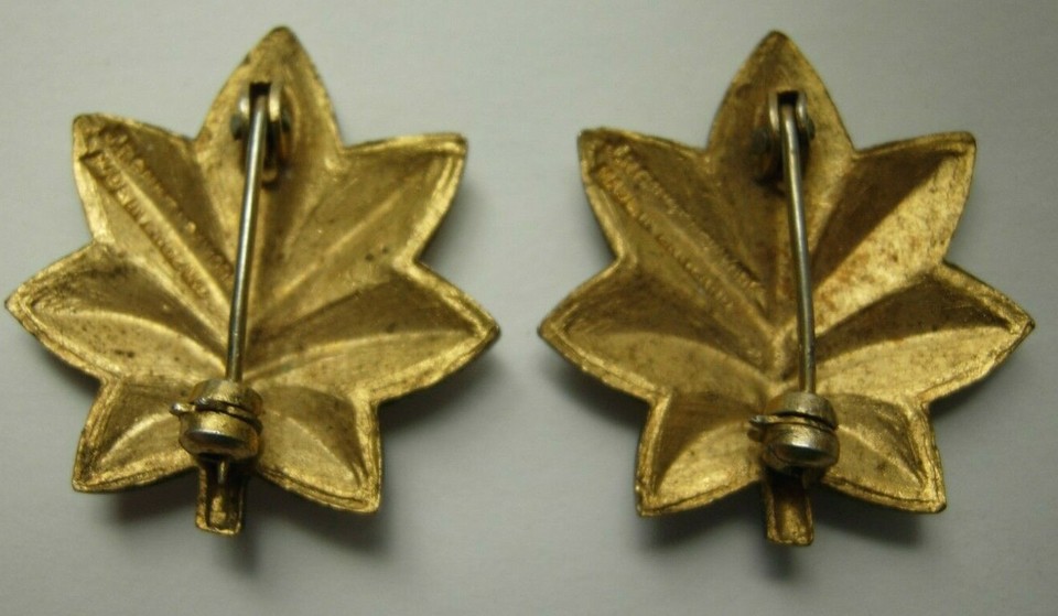 1930s WW2 US Navy Lt Commander Leaf Rank Pair - JR Gaunt Made - In ...
