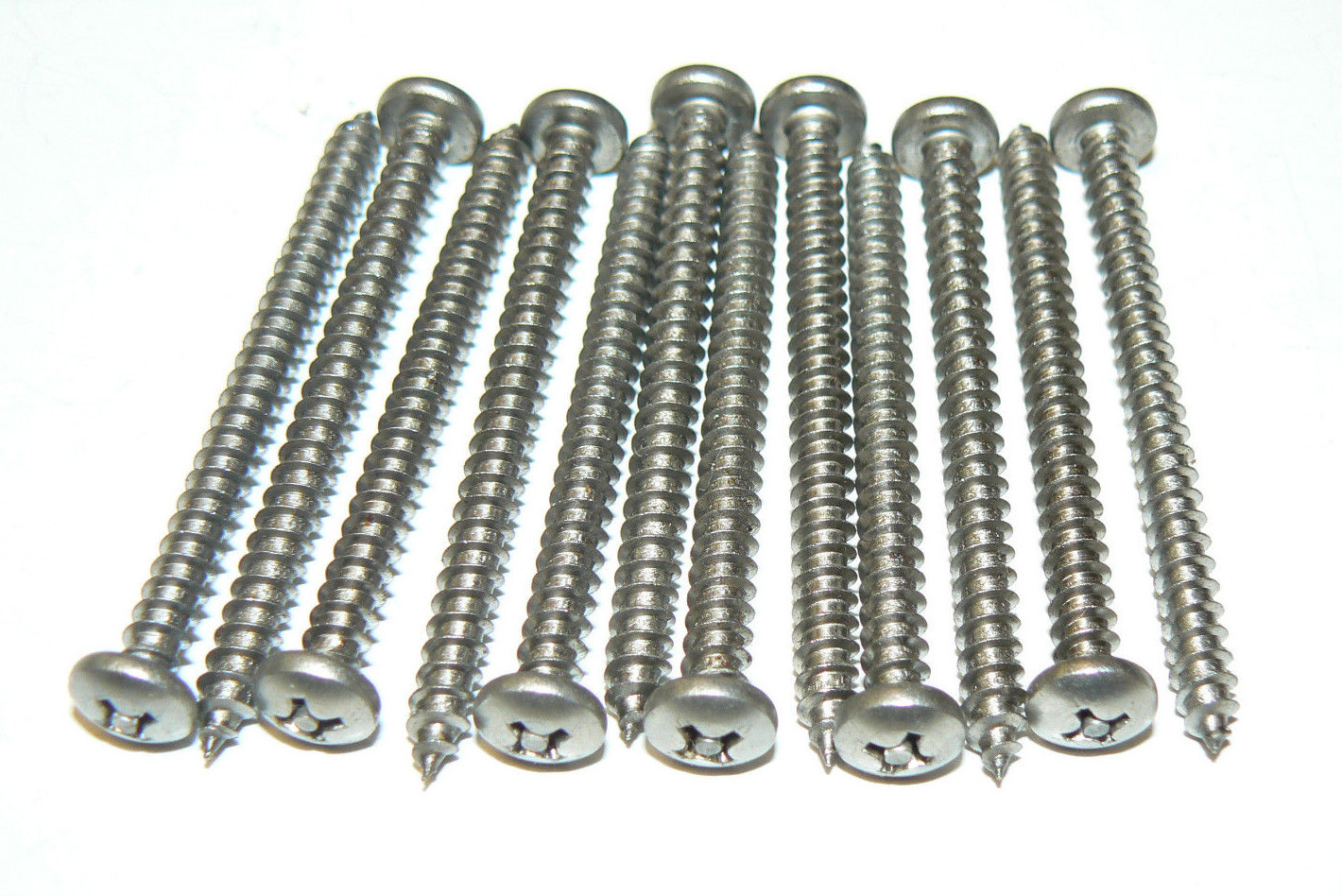 #8 x 2" Pan Head Phillips-Pin Security S/S Sheet Metal Screws - 25 Pcs ...