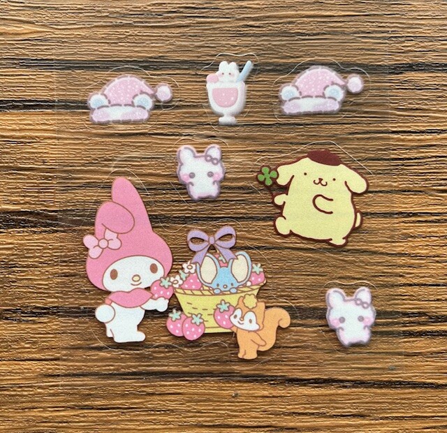 Sanrio My Melody sheets Stickers Hello Kitty And Friends Cute ...