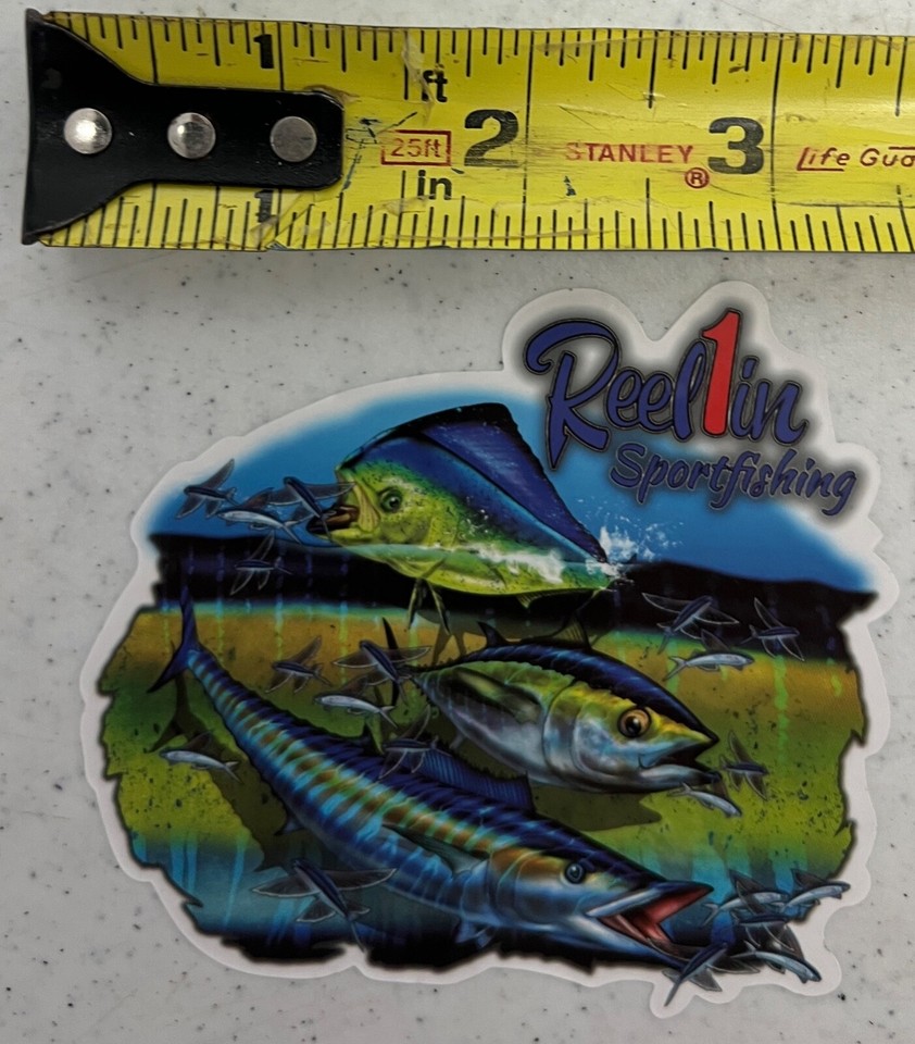 Assorted Fish Fishing Stickers/Decals For Tackle Box Boat or Vehicle ...