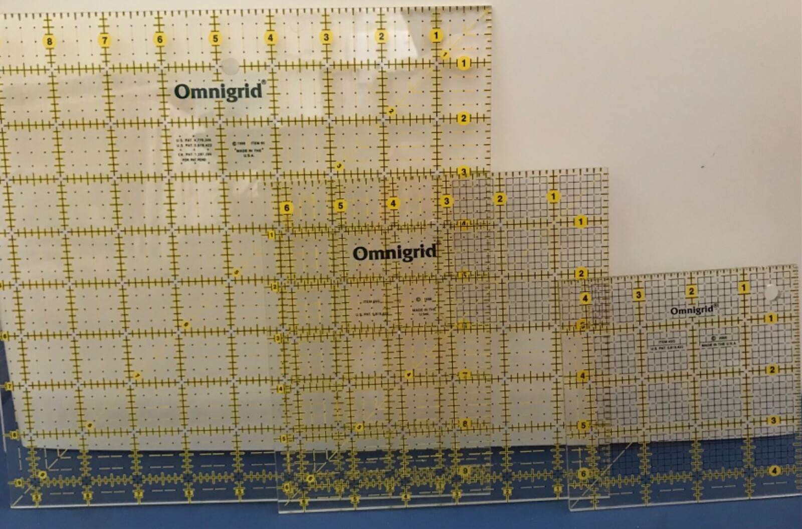 Quilting tools Omnigrid new rulers set of 3 | eBay