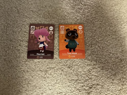 Tom Nook And Harriet Animal Crossing Cards Amiibo | eBay