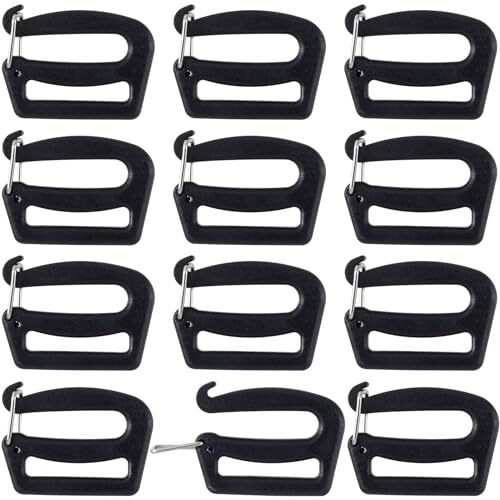 12Pcs 25mm/1inch G Hook Webbing Connecting Buckles Adjustable Plastic ...