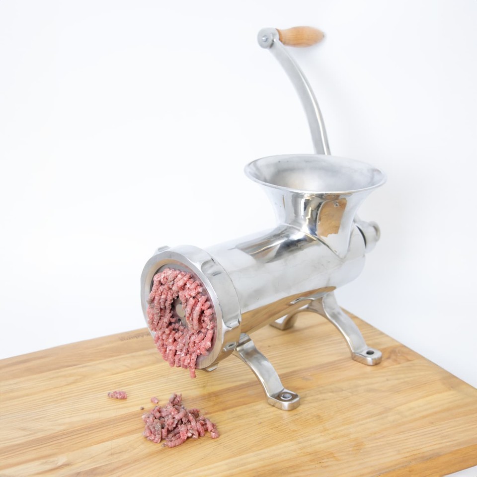 Lehman's Clamp-Down Meat Grinder #32, Manual Stainless Steel Meat ...