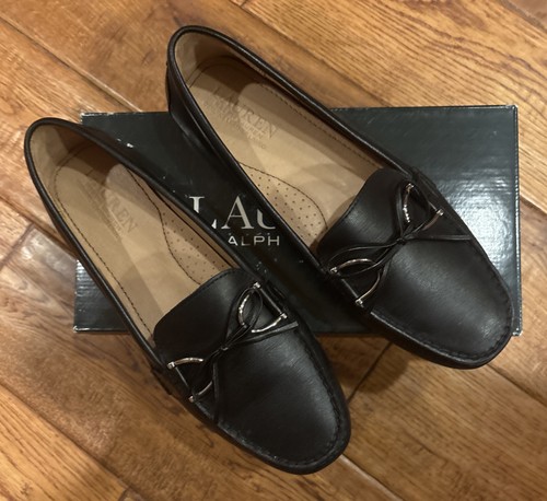 Lauren by Ralph Lauren Women's Briley ii Driving Style Leather Loafers ...