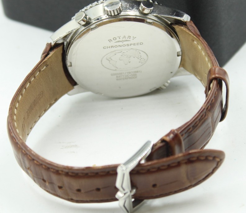 ROTARY Chronospeed Chronograph Date Quartz Wristwatch - D38 | eBay UK