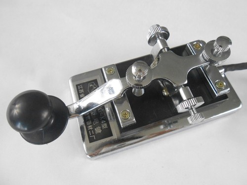 MORSE CODE Ham Shortwave Radio CW Morse Telegraph Key K4 Heavy Hand Key ...