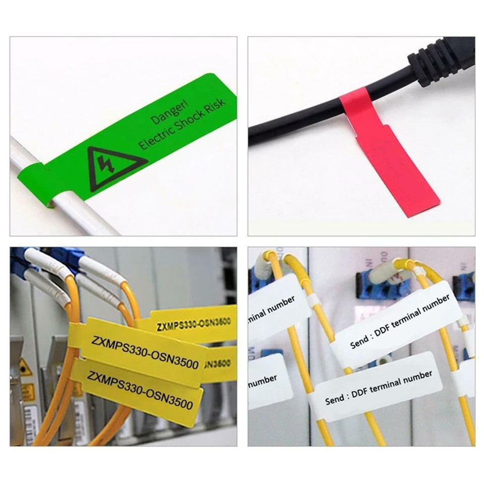 600x Cable Marker Sticker Identification Organizer Electrical Cord | eBay
