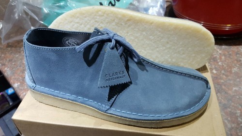 Clarks Original Mens Desert Trek Blue Lea Limited Stock UK 7,8,9,10,11 ...